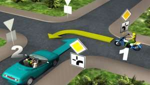 Flashcards - USAREUR Right of way Questions Driving test