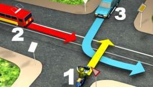 Flashcards - USAREUR Right of way Questions Driving test