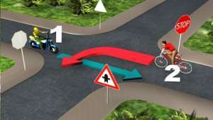 Flashcards - USAREUR Right of way Questions Driving test