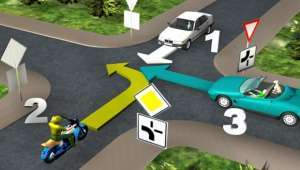 Flashcards - USAREUR Right of way Questions Driving test